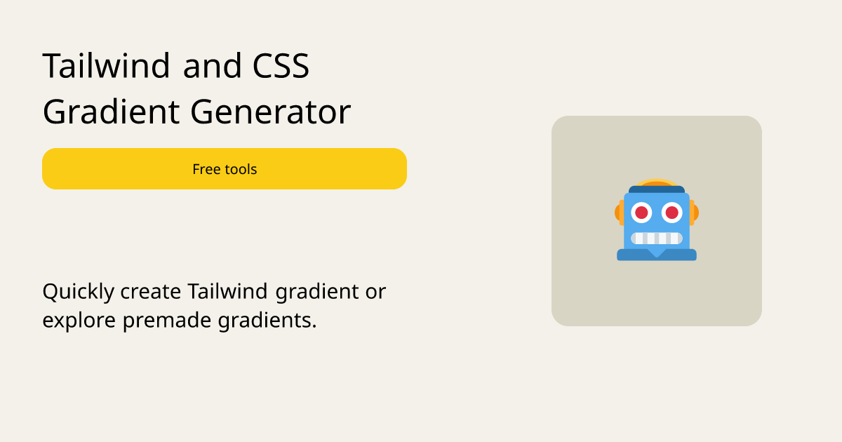 Tailwind And Css Gradient Generator